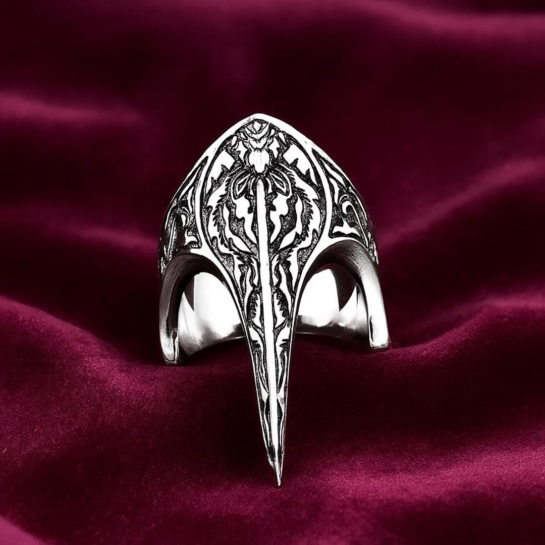 Gothic Armor Ring, Viking Claw Ring, Medieval Plague Mask Ring, Punk ...