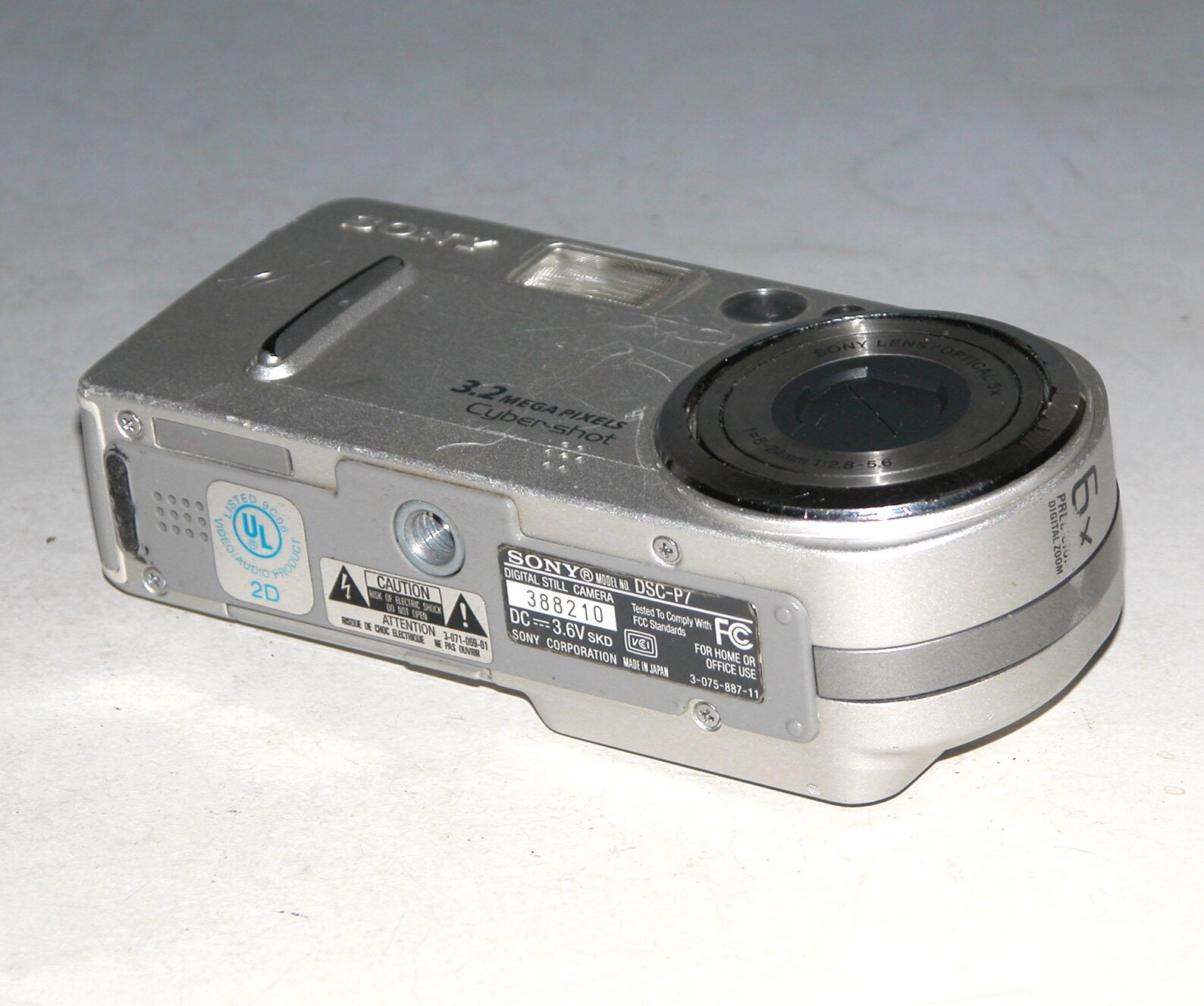 Sony Cyber-shot DSC-P7 3.2 MP Digital Camera Silver 8210 - Etsy
