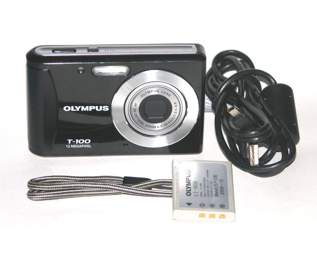 Olympus Tough T-100 12.0MP Digital Camera - Black #5407 - Etsy