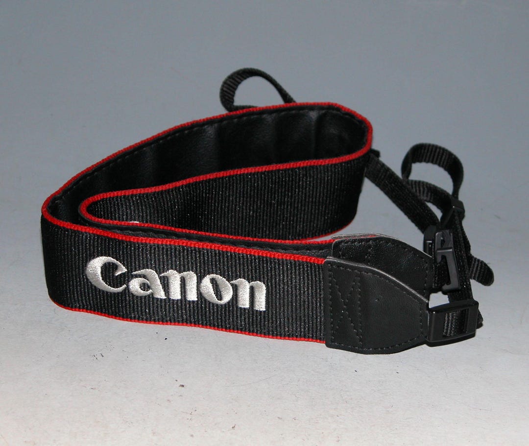 Canon EOS Digital Rebel Camera Neck Strap (black/red) - Washed ...