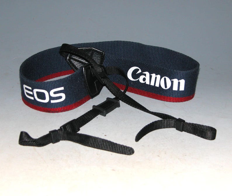 Canon EOS Rebel Camera Neck Strap (blue/red) - Washed & Cleaned - Etsy