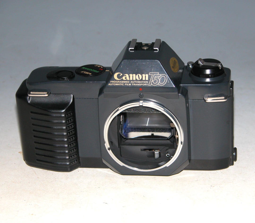 Canon T50 Programmed Automation 35mm SLR Film Camera (body Only) #6236 ...