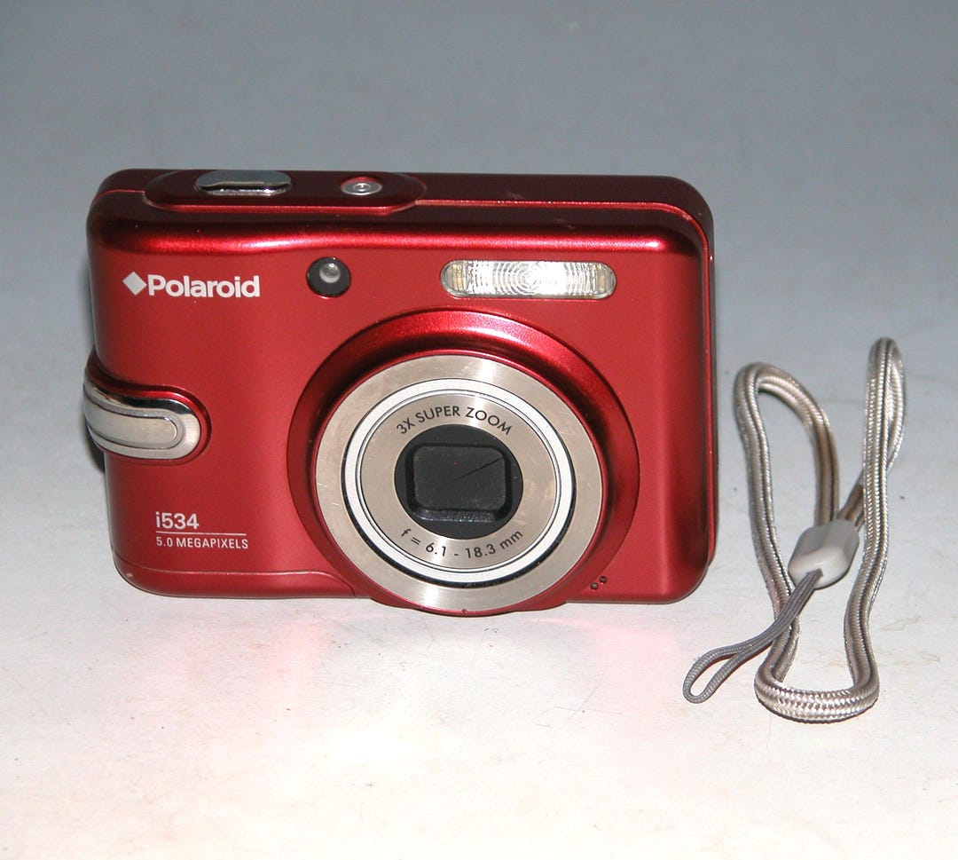 Polaroid I534 5.0MP Digital Camera - Red #0638 (uses 2 AA Batteries) - Etsy