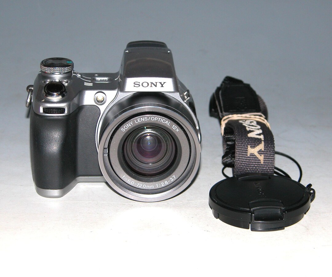 Sony Cyber-shot DSC-H1 5.0MP Digital Camera - Silver #6983 (uses 2 AA ...