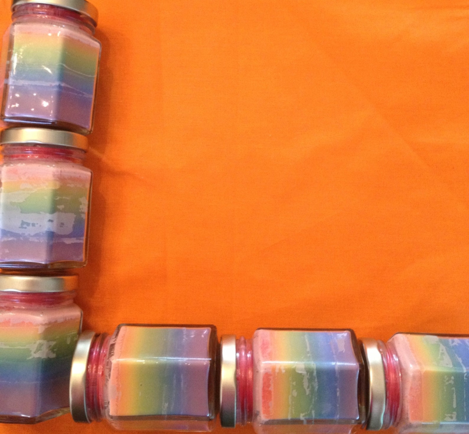 Rainbow Scented Candles 3oz Set of 3 - Etsy