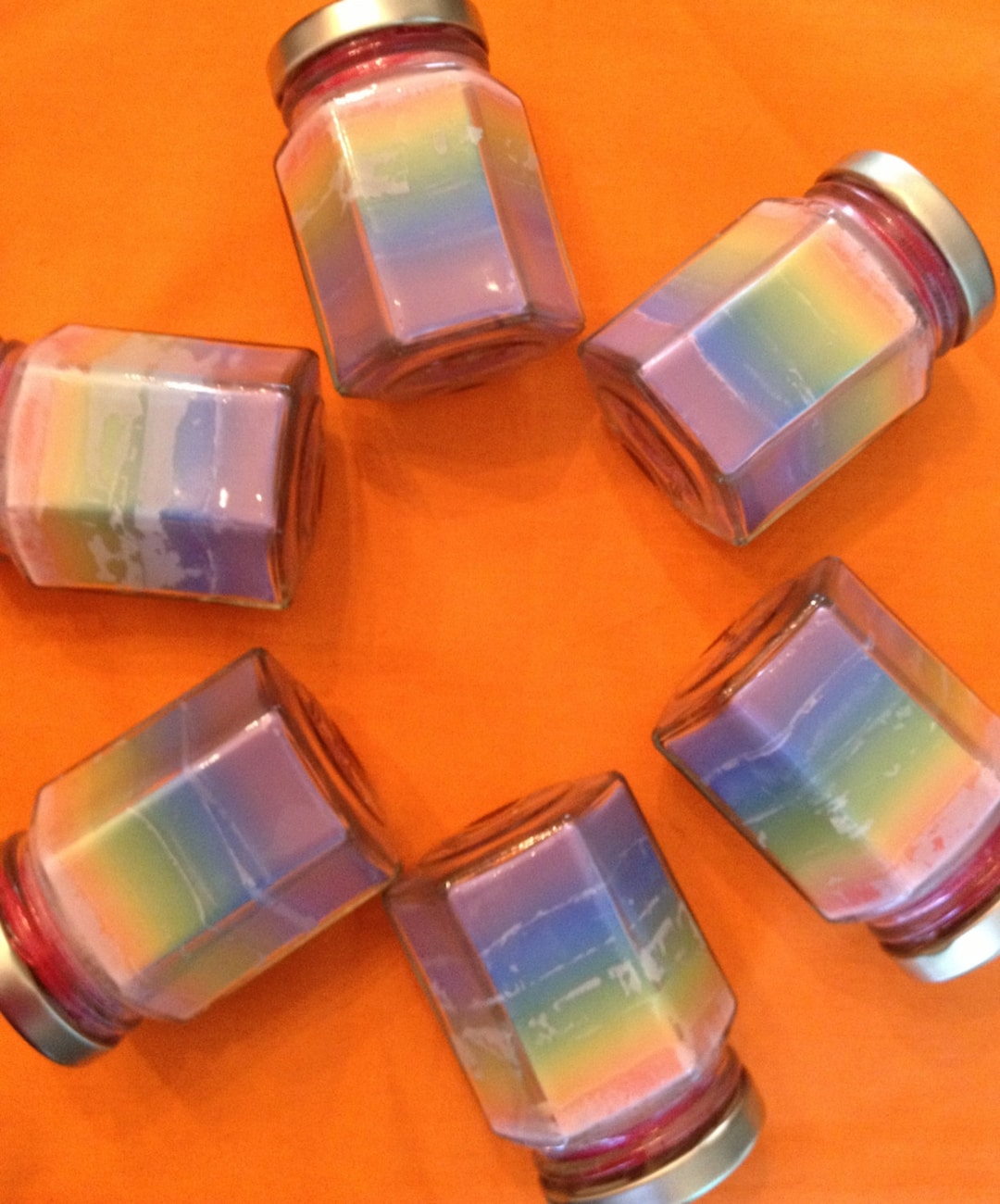 Rainbow Scented Candles 3oz Set of 3 - Etsy