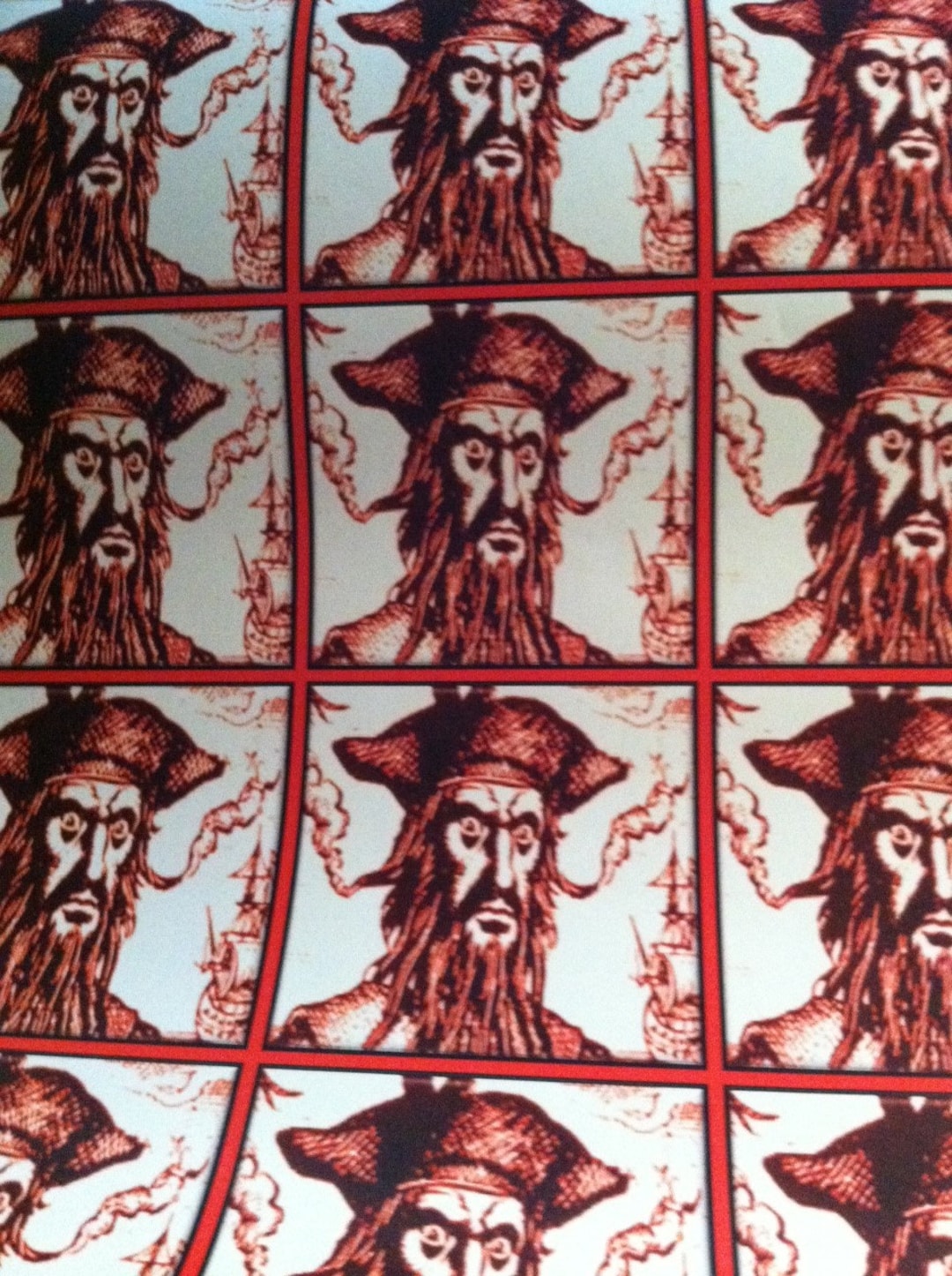 Black Beard Pirate Wrapping Paper/giftwrap - Etsy