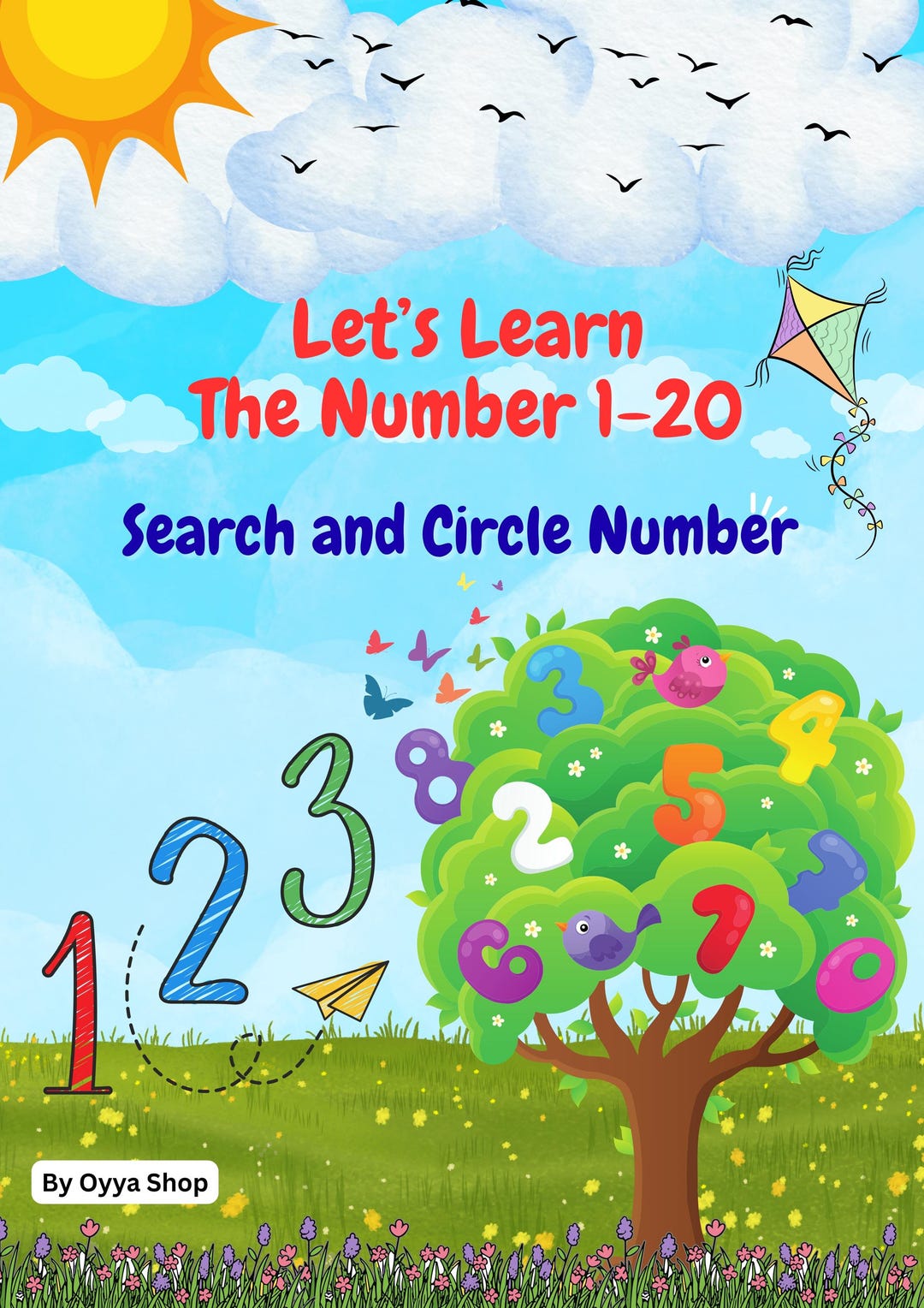123 Number Learning Search and Circle up to 20 Numbers| 123 Number ...