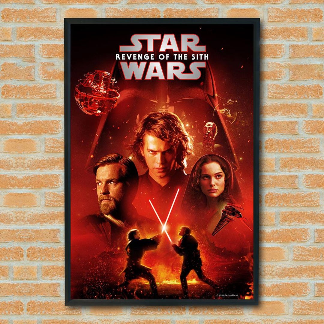 Revenge of the Sith Movie Poster, Movie Fan Collectibles, Wall Decor ...