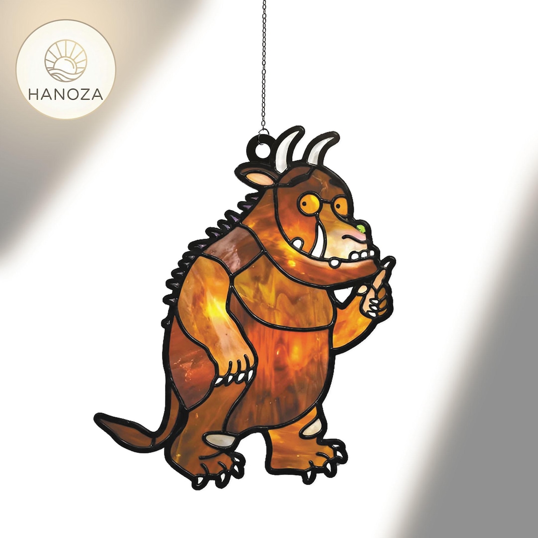 The Gruffalo Suncatcher, Storybook Character Faux Stained Glass ...