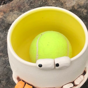 LARGE GOOFY Lemon Yellow and Tangerine Orange Potbellied Pothead ...