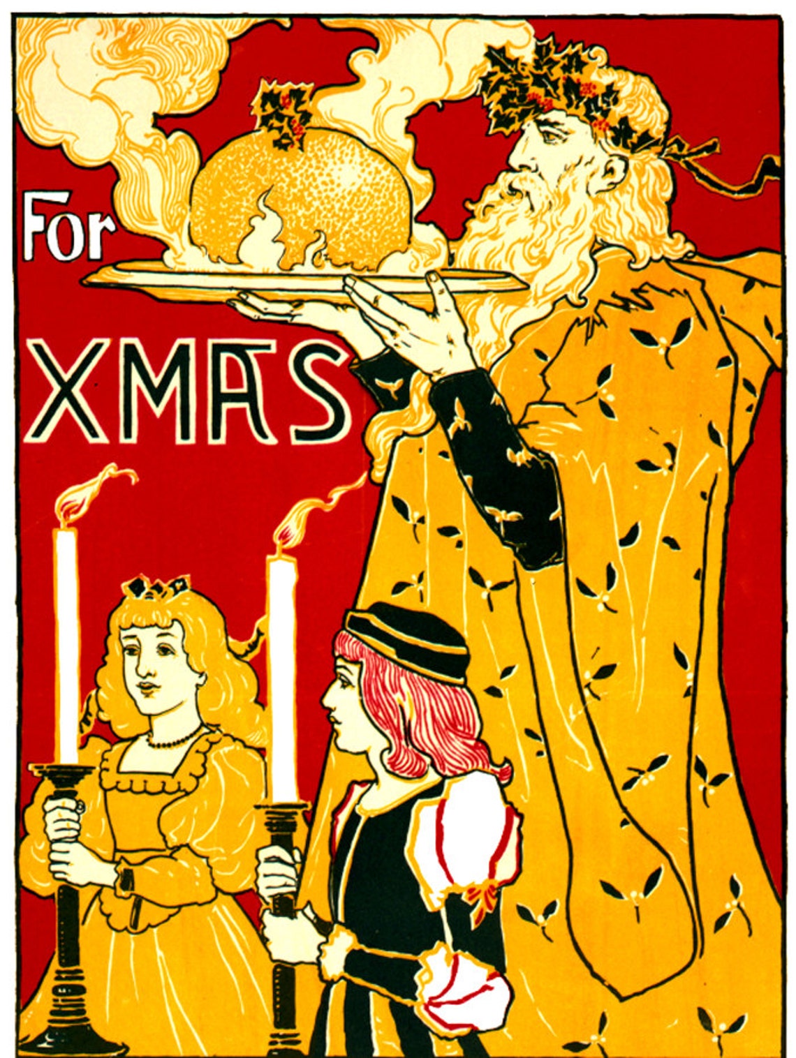 Father Christmas, a 4 X 4.5" Christmas Greeting Card - Etsy