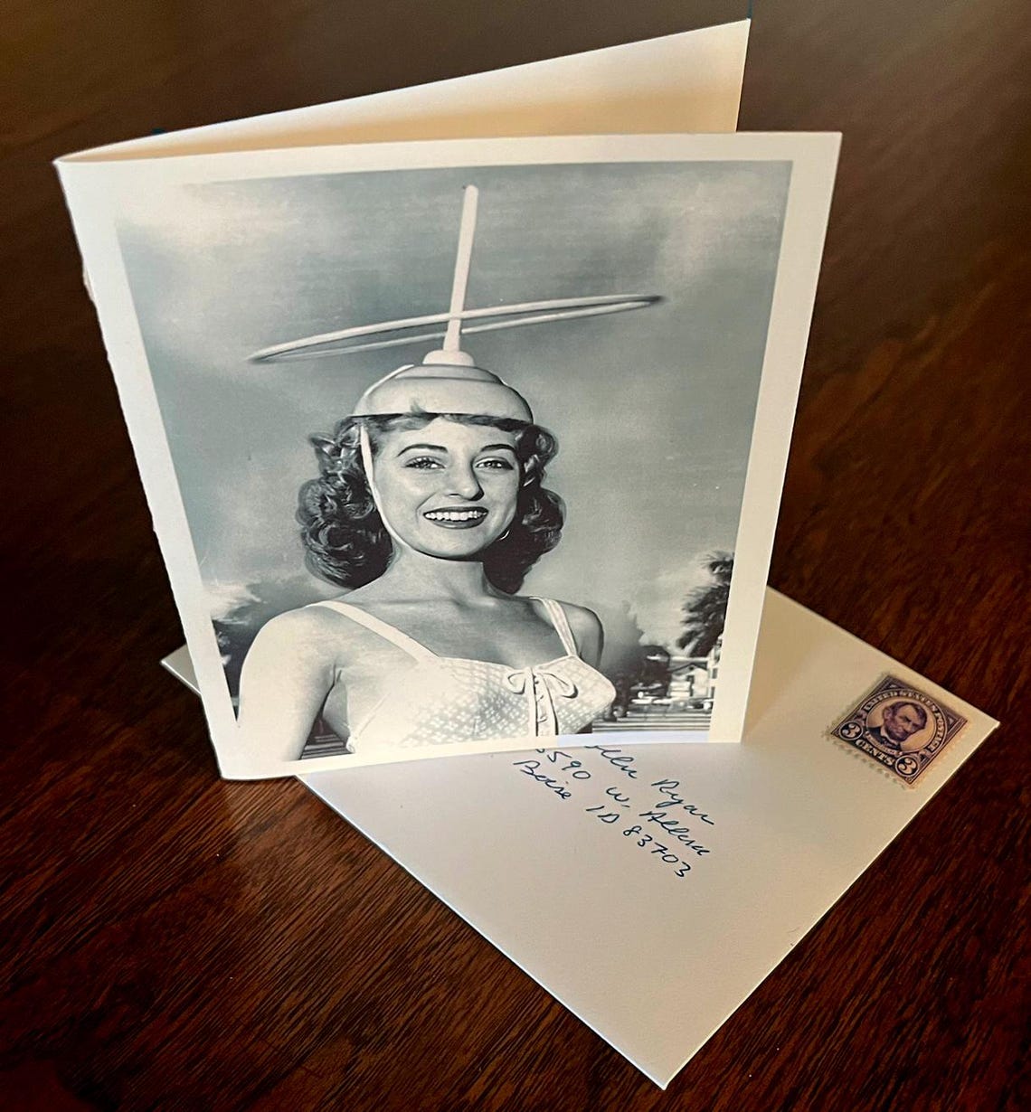 Modern Headgear, a 4.25 X 5.5" Greeting Card - Etsy