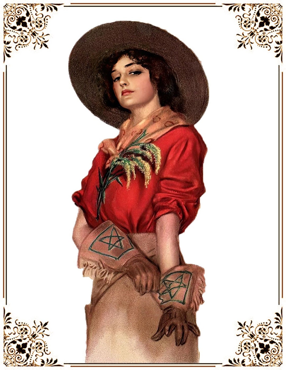 Girl of the West, a 4.25 X 5.5" Greeting Card - Etsy