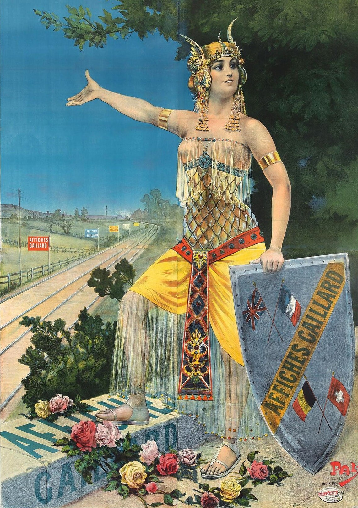 Affiche Gaillard, a 4.25 X 5.5" Greeting Card - Etsy