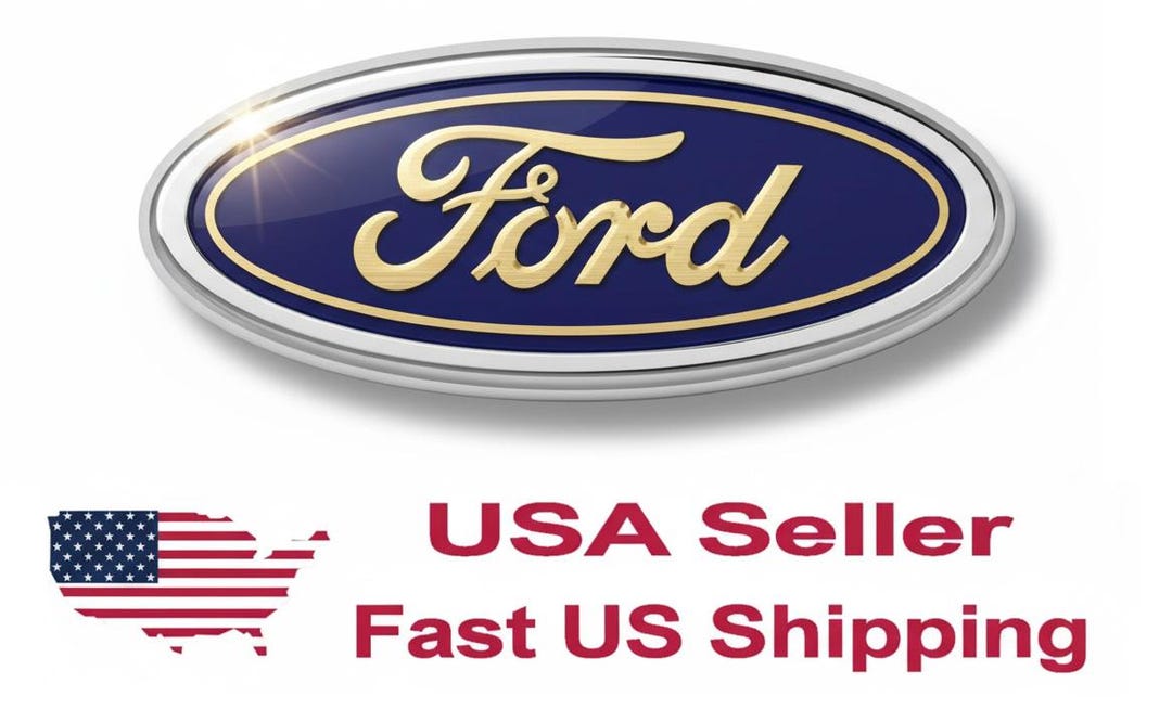 FORD Blue EMBLEM 4 Inch OVAL Logo Front Grille/tailgate Badge 1999-16 ...