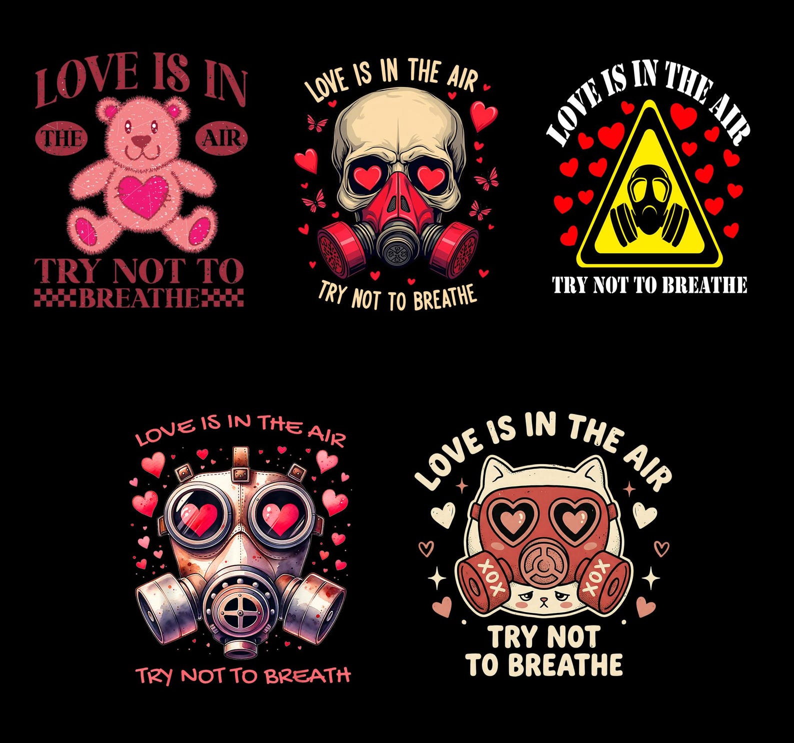Love is in the Air Try Not to Breathe Digital Download, PNG ...