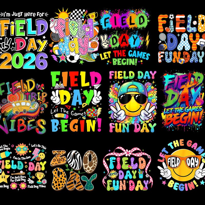 Dtf Field Day Prints - Etsy