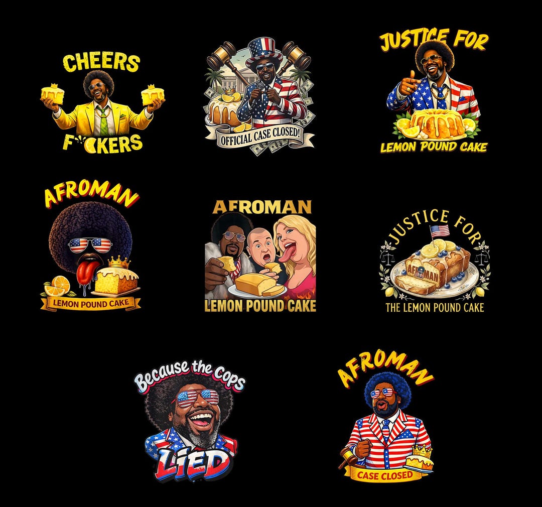 Afroman Case Closed Png Bundle, T-shirt Lemon Pound Cake Png, Free ...