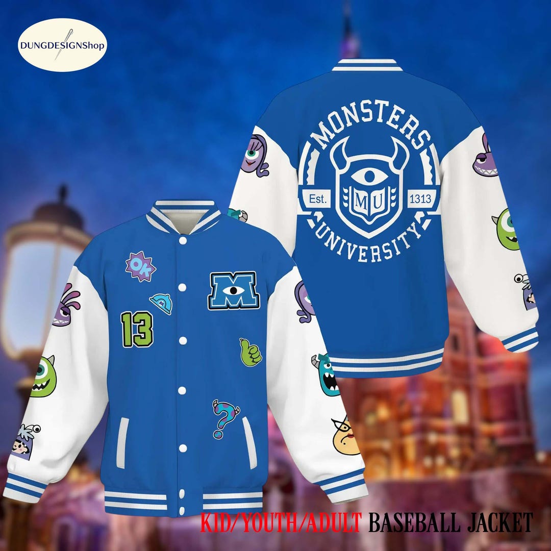 Monsters University Varsity Jacket, Disney Baseball Uniform for Kids ...