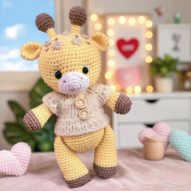 Crochet Baby Giraffe Pattern PDF, Handmade Toy Tutorial, Beginner ...