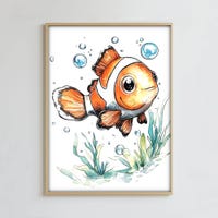 Clownfish Art Print - Etsy