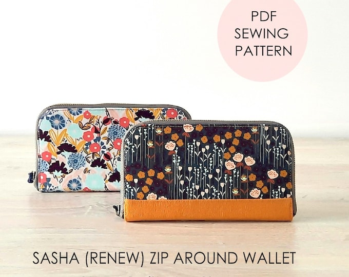 Minimalist Wallet PDF Sewing Pattern, Instant Download, Pouch Pattern ...
