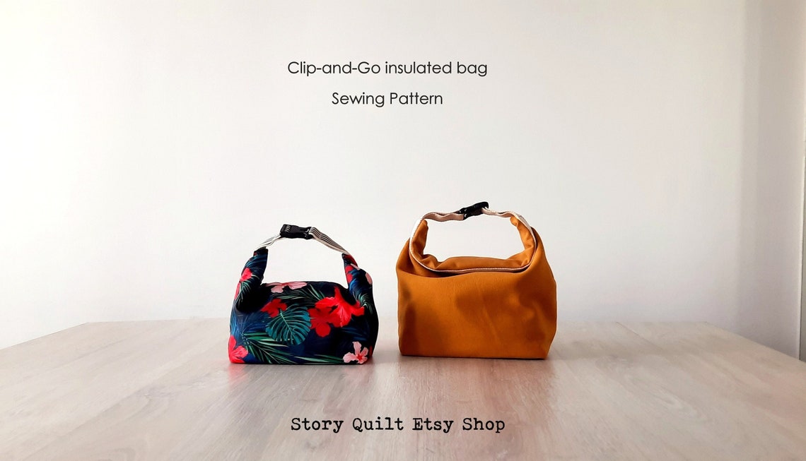Pdf Sewing Pattern Lunch Bag Pattern Project Bag Sewing | Etsy Canada