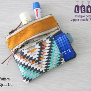 2 Sizes Quick and Easy Double Zip Pouch PDF Sewing Pattern Instant ...