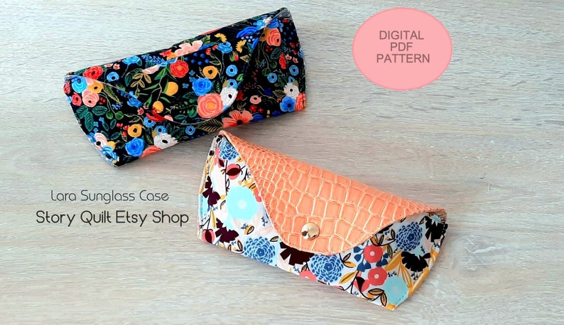 Video Tutorial, Glasses Pouch Sewing Pattern, Easy DIY Sunglass Case ...