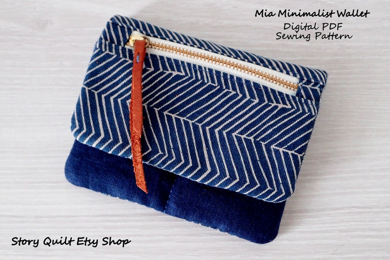 Minimalist Wallet PDF Sewing Pattern Instant Download Pouch - Etsy