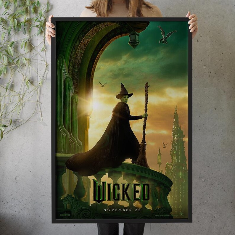 2024 Wicked Movie Poster Classic Film Art Print Canvas Wall Decor - Etsy