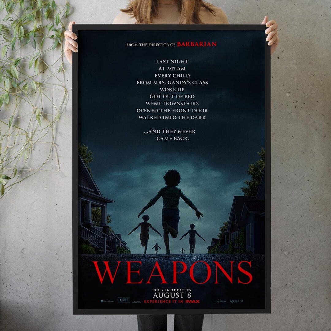 Weapons Movie Poster 2025 Classic Film Art Print Canvas Wall Decor - Etsy