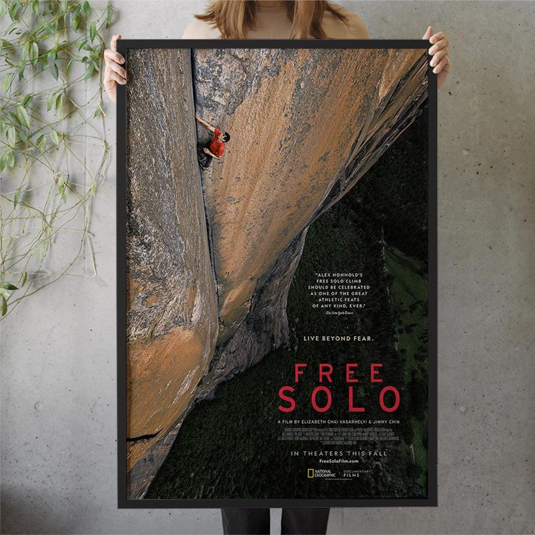 Free Solo Movie Film Poster Classic Film Art Print Canvas Wall Decor - Etsy