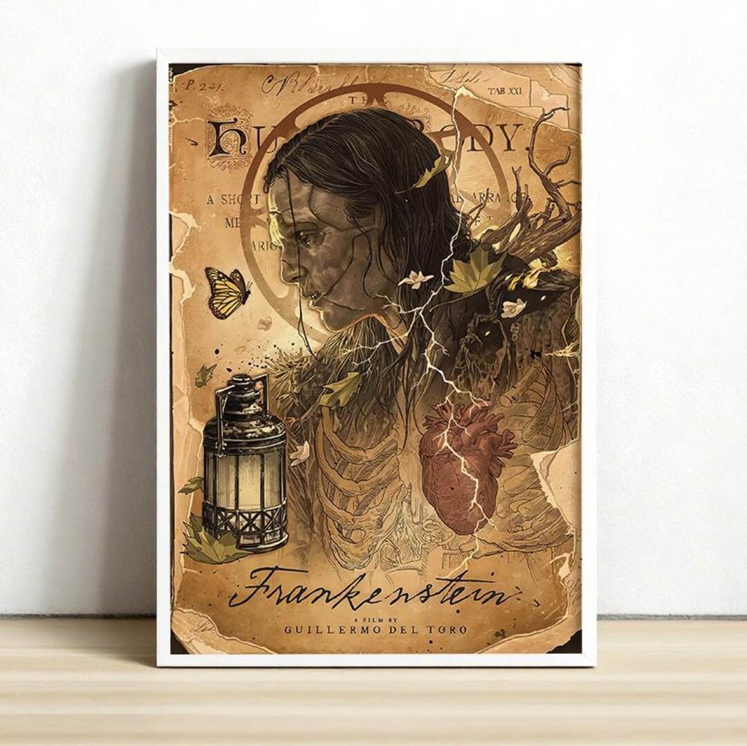 Frankenstein Movie Poster, Modernist Wall Art Print,canvas Posters ...