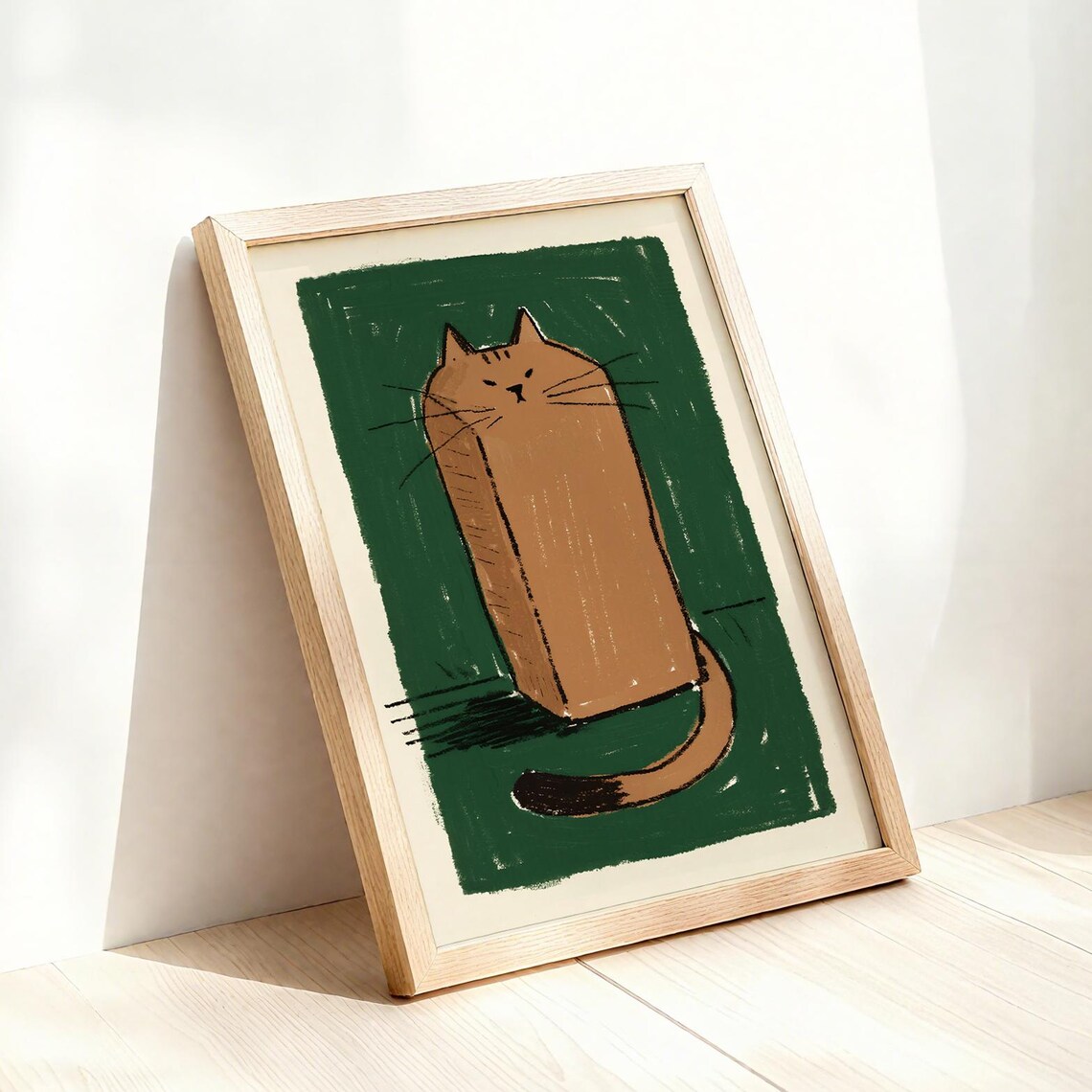 Fun Cat Posters, Minimalist Cat Print, Home Decor,canvas Posters ...