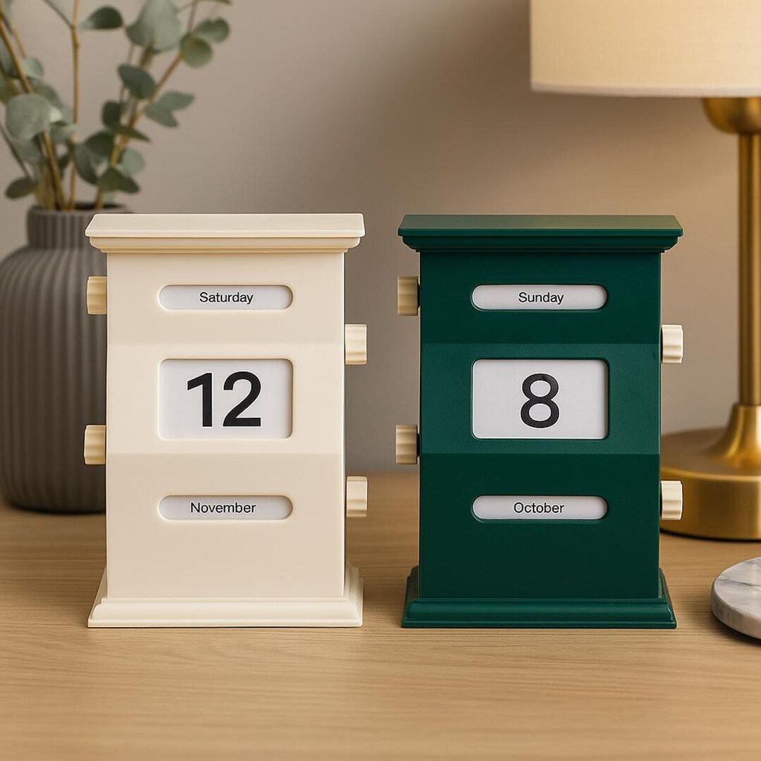 Retro Flip Calendar: Vintage Plastic Desk Calendar - Etsy