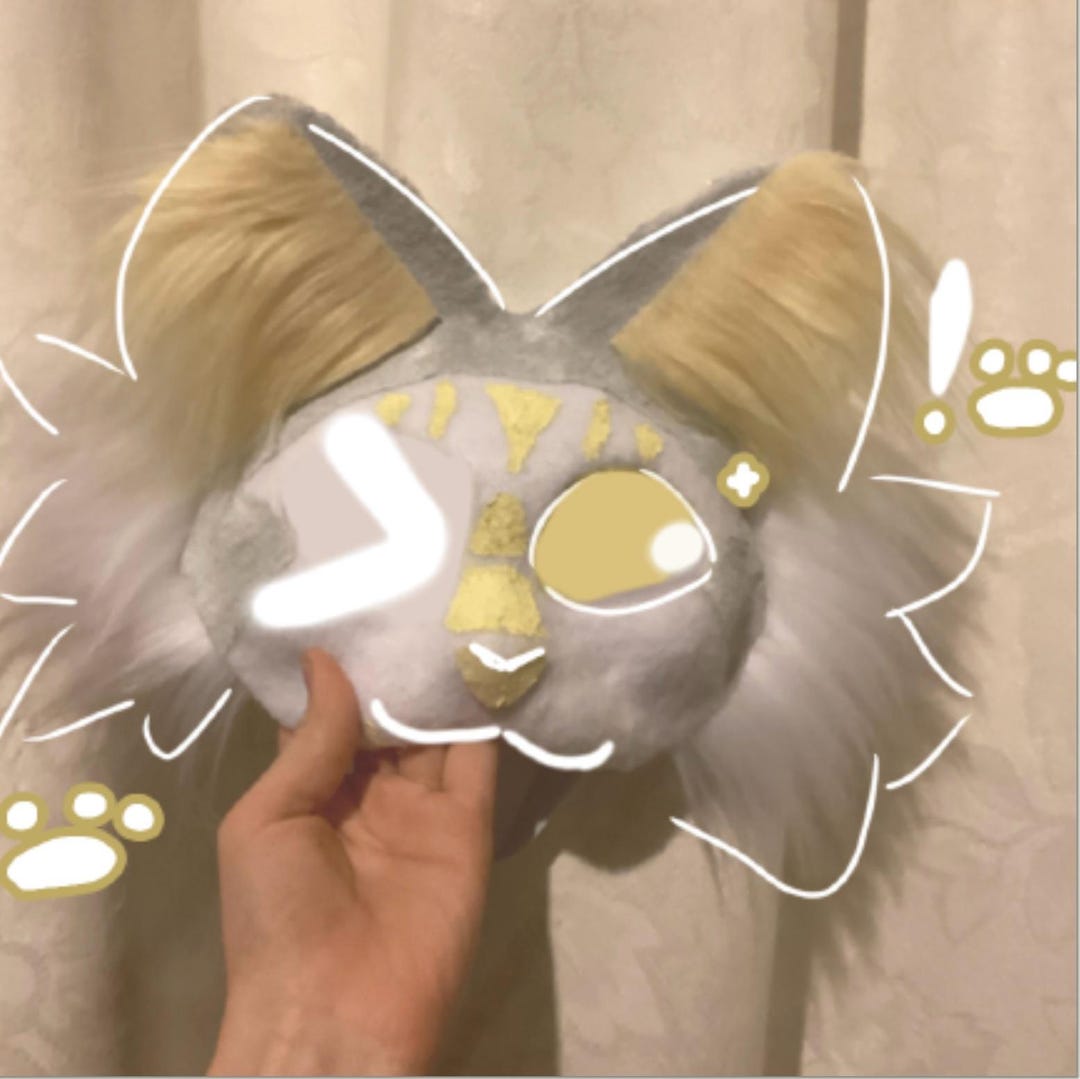 Therian Kitty Mask!! - Etsy