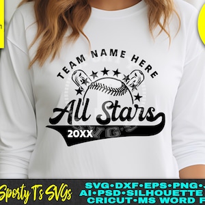 All Stars Baseball Svg, All Stars Softball Svg, All Stars Design, All ...