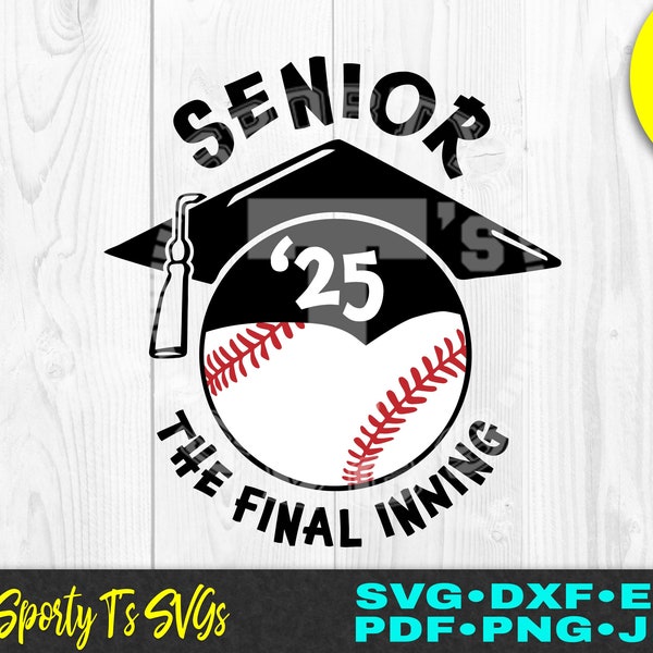 Senior 2025 Baseball Svg. - Etsy