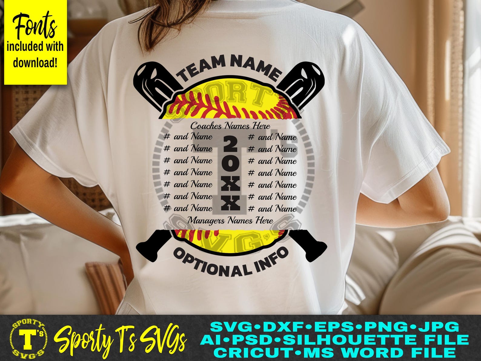 Softball Roster Template, Softball Roster Template Design, Softball ...