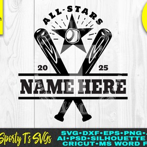 All Stars Svg, All Stars Png, All Stars Team Svg, Baseball Svg ...
