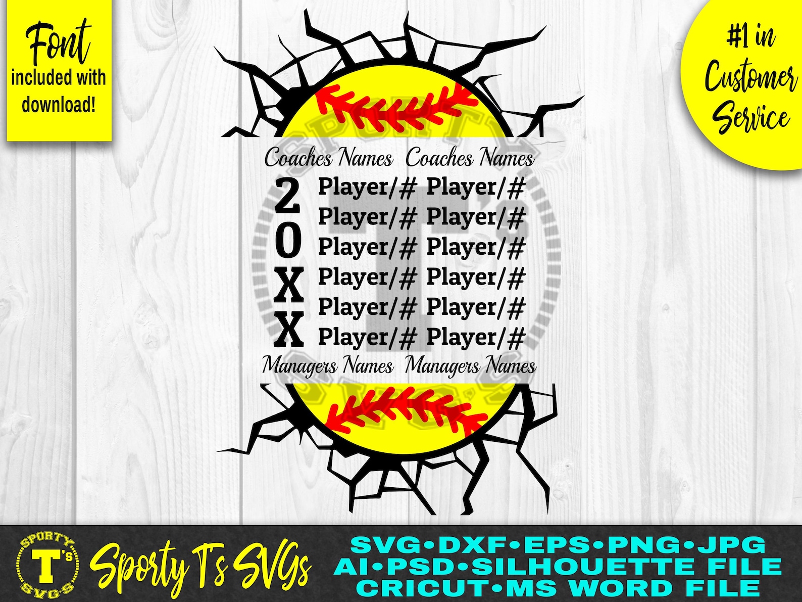 Softball Roster Template, Softball Roster Template Design, Softball ...