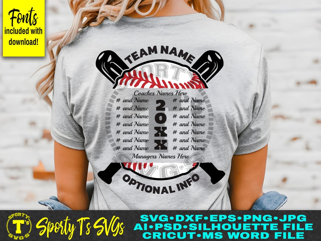 Baseball Roster Template, Baseball Roster Template Design, Baseball ...