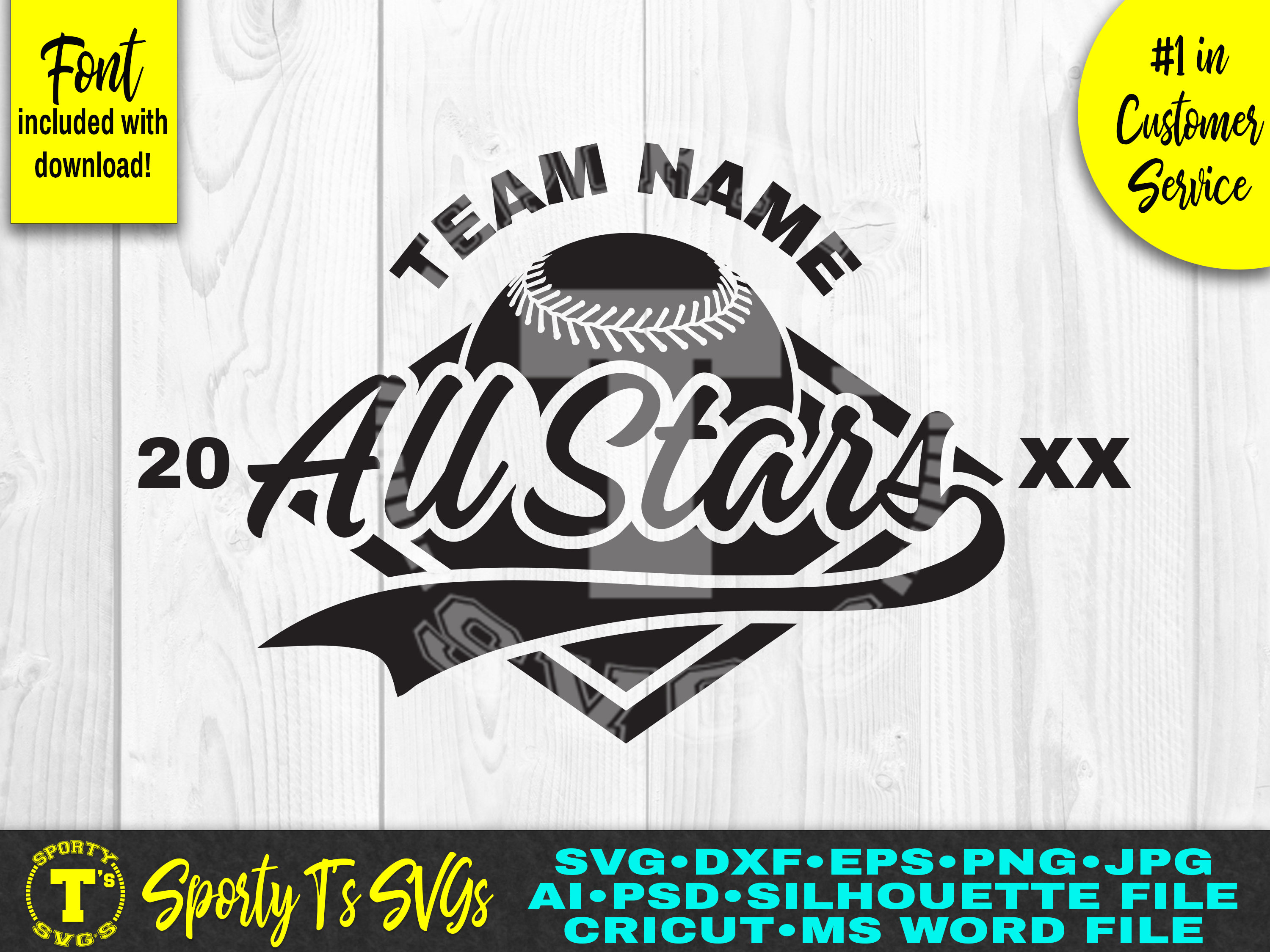 All Stars Svg, All Stars Softball Svg, All Stars Baseball Svg, Baseball ...