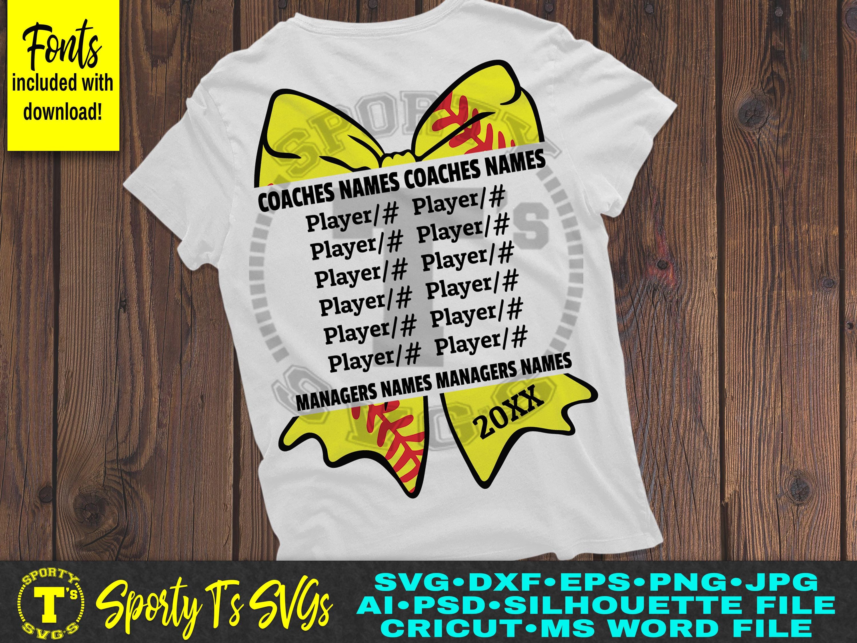 Softball Roster Template, Softball Roster Template Design, Softball ...