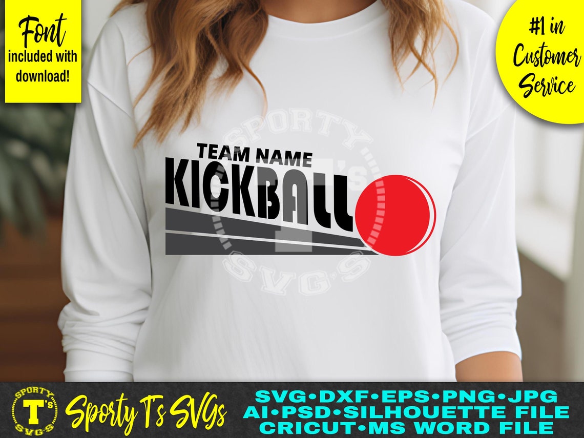 Kickball Svg, Kickball Shirt, Kickball Mom, Kickball Team, Kickball ...