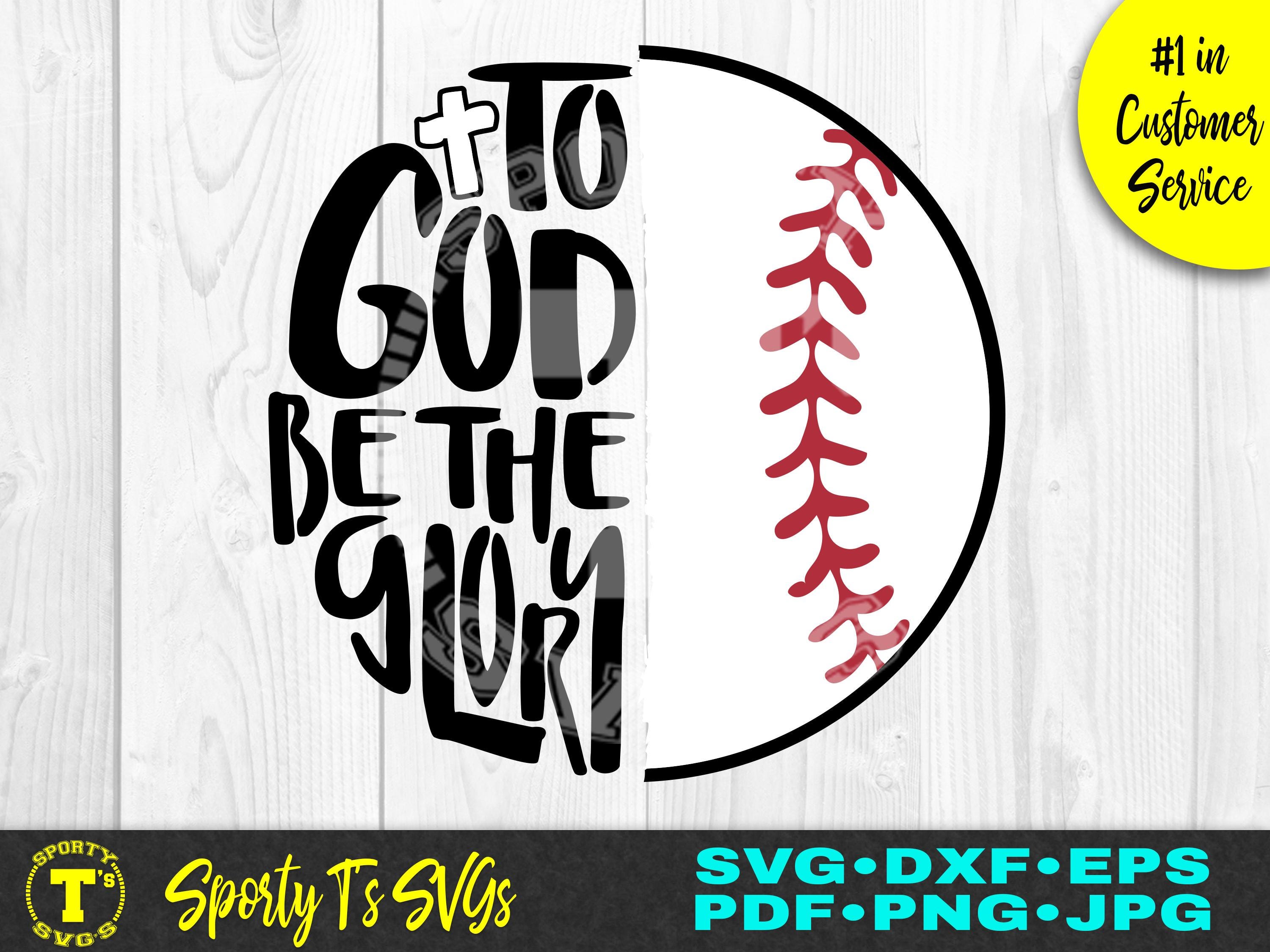 To God Be the Glory Svg, Christian Baseball Shirt, Christian Baseball ...