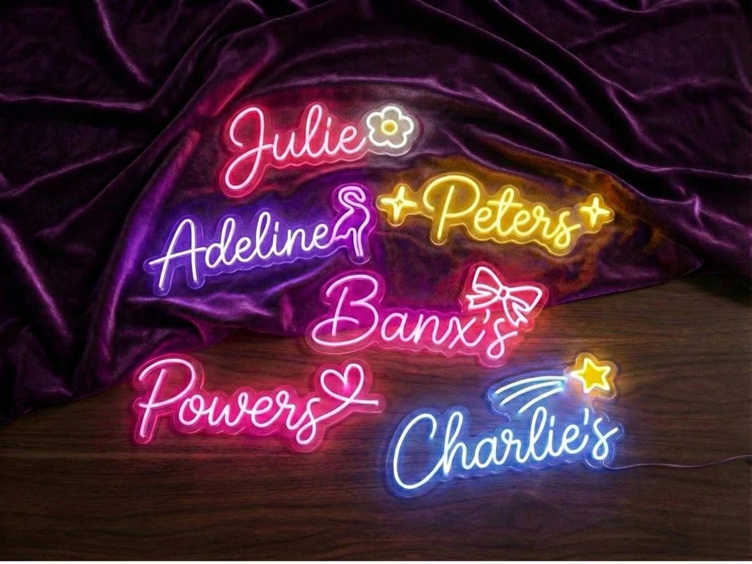 Custom Name Neon Sign for Kids, Kid's Room Decor, Birthday Gift for ...
