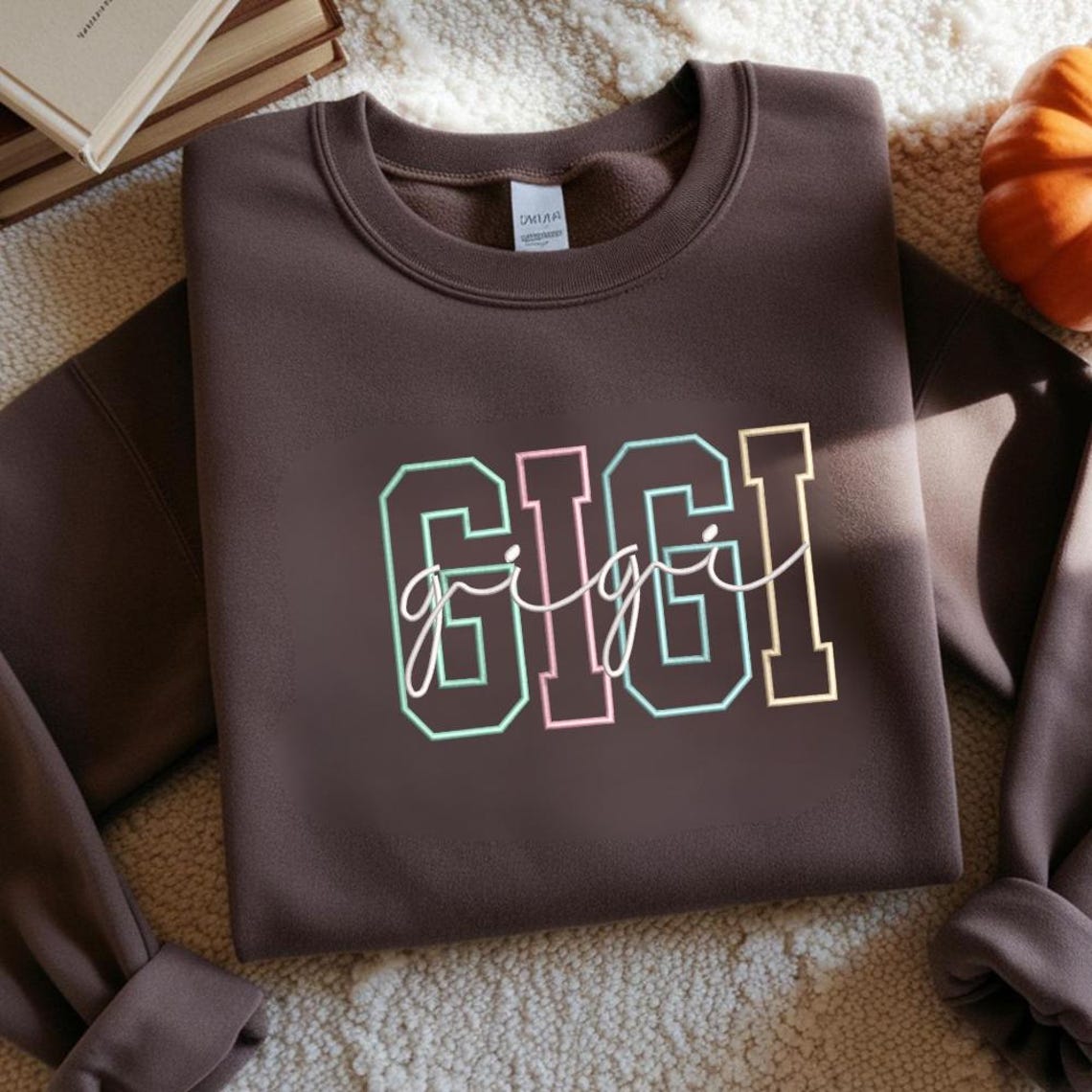 Gigi Applique Embroidery Design, Satin Stitch Mother's Day Embroidery ...
